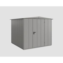 EcoStar Ger&auml;tehaus 'Elegant-S Typ 2' graualuminium 238 x 238 cm, mit Einzelt&uuml;r