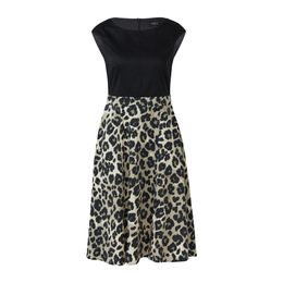 s.Oliver BLACK LABEL Kleid Damen Gr&ouml;&szlig;e 38 hellbeige / schwarz Sommerkleid