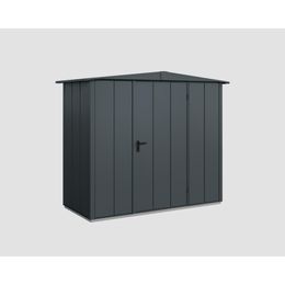 EcoStar Ger&auml;tehaus 'Elegant-S Typ 1' anthrazitgrau 238 x 107,8 cm, mit Einzelt&uuml;r