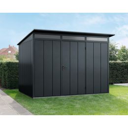 EcoStar Ger&auml;tehaus 'Elegant-P Typ 3' anthrazitgrau 302,8 x 238 cm, mit Einzelt&uuml;r