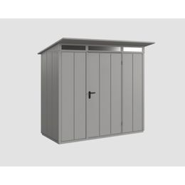 EcoStar Ger&auml;tehaus 'Elegant-P Typ 1' graualuminium 238 x 107,8 cm, mit Einzelt&uuml;r