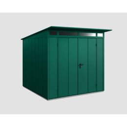EcoStar Ger&auml;tehaus 'Elegant-P Typ 2' moosgr&uuml;n 238 x 238 cm, mit Doppelt&uuml;r