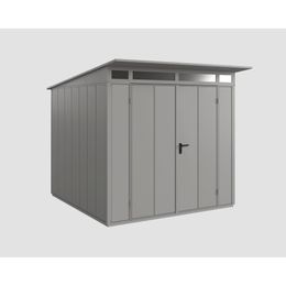 EcoStar Ger&auml;tehaus 'Elegant-P Typ 2' graualuminium 238 x 238 cm, mit Doppelt&uuml;r