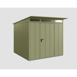 EcoStar Ger&auml;tehaus 'Elegant-P Typ 2' schilfgr&uuml;n 238 x 238 cm, mit Einzelt&uuml;r