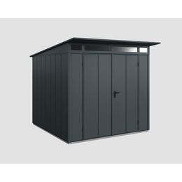 EcoStar Ger&auml;tehaus 'Elegant-P Typ 2' anthrazitgrau 238 x 238 cm, mit Doppelt&uuml;r