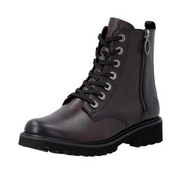Remonte Damen Schn&uuml;rstiefelette Blockabsatz, Stiefelette, Schn&uuml;rboots, im modischen Used Look braun 37