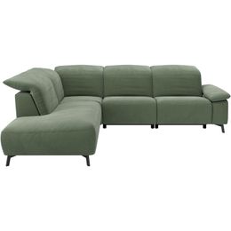 Musterring Ecksofa &raquo;MR 370, intelligenter Komfort im modernen Design&laquo; Optionale Relaxfunktion, flexible Kopfteile & klappbare Armlehnen 94% Polyester, 6% Nylon B