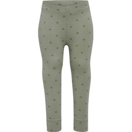 Hummel Leggings 'Mini Bee' M&auml;dchen Gr&ouml;&szlig;e 86 oliv / dunkelgr&uuml;n