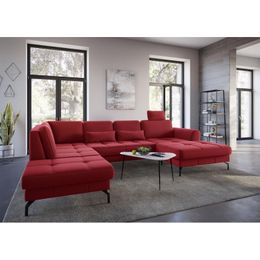 Sit & More sit&more Sofa-Kopfst&uuml;tze &raquo;Bendigo&laquo; rot Holzwerkstoff B/H/L: 50cm x 25cm
