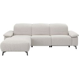 Musterring Ecksofa &raquo;MR 370, intelligenter Komfort im modernen Design&laquo; Optionale Relaxfunktion, flexible Kopfteile & klappbare Armlehnen beige 100% Polyester B/H/