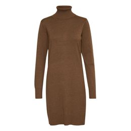 Saint Tropez Kleid MilaSZ Rollneck Dress Gerade Passform in Shitake Melange | Gr.: M