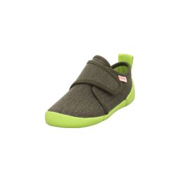Superfit Jungen Barfu&szlig;schuh "VENTI WMS: weit", Gr. 31, gr&uuml;n, Baumwolle, meliert, Schuhe, Klettschuh, in WMS: Weite weit, Gr&ouml;&szlig;enschablone zum Download