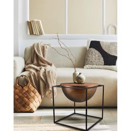Mirrors and More Beistelltisch &raquo;Celli&laquo; 1 Stk. tlg. Kombination aus Holz und Metall braun B/H/T: 53cm x 55,5cm x 53cm