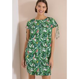 Cecil Damen Sommerkleid, gr&uuml;n, Gr. XS, gemustert, Stoff, 100% Viskose, Kleider, aus Viskose