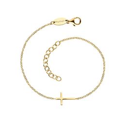 Engelsrufer Damen Silberarmband &raquo;Armkette Armband Kreuz&laquo; gold 20cm, Silber 925 (Sterlingsilber)