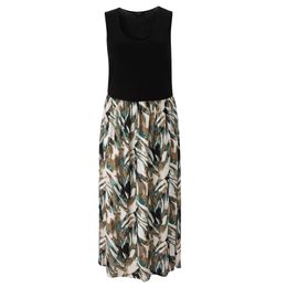 Aniston PLUS Jerseykleid in schwarz-bunt | Gr.: 52