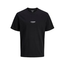 Jack & Jones Plus Shirt 'JJESOHO' male size 8XL Black / White