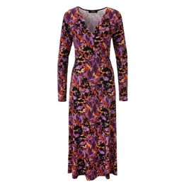 Aniston SELECTED Maxikleid in orange-rot-lila-schwarz | Gr.: 44