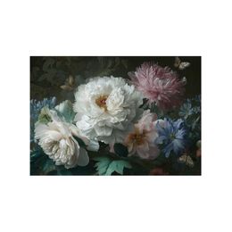 WALLARENA Fototapete Blumen in Schwarz | Gr.: 150 x 105 cm