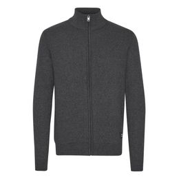 !Solid Knit Cardigan 'Kayne' male size XL Silver grey / Black / White