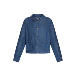 Cartoon Jeansjacke mit aufgesetzten Taschen Damen Gr&ouml;&szlig;e M blau Sommerjacke