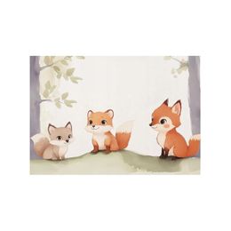 WALLARENA Fototapete Tiere in Beige | Gr.: 150 x 105 cm