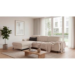 exxpo - sofa fashion Ecksofa &raquo;TAOS bequem, komfortabel durch Kopfteilverstellung, Breite 281cm&laquo; inkl. Bettfunktion und Bettkasten,toller Sitzkomfort, 