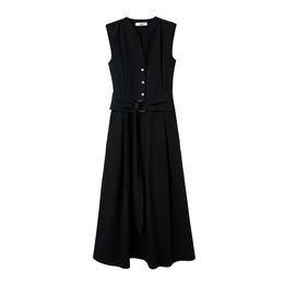 adl Blusenkleid Damen Gr&ouml;&szlig;e 40 schwarz Sommerkleid