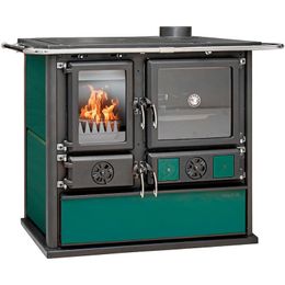 Quelle Festbrennstoffherd &raquo;Cook Premium Green Pepper&laquo; Gro&szlig;er Feuerraum schwarz BImSchV Stufe 2 und EcoDesign-konform, zugelassen f&uuml;r Deutschland, &Ouml;sterreich 