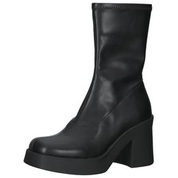 Steve Madden Damen High-Heel-Stiefelette "Steve Madden Stiefelette Lederimitat", Gr. 42, schwarz, Lederimitat, Schuhe