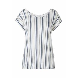 Beach Time Kurzarmshirt in blau-gestreift | Gr.: 40-42