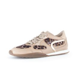 Gabor Damen Sneaker "Sneaker low", Gr. 39, beige, Schuhe