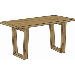 M&auml;usbacher Schreibtisch &raquo;Frame&laquo; braun B/H/T: 140cm x 77cm x 70cm