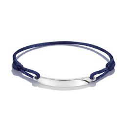 Thomas Sabo Damen Thomas Sabo Armband &raquo;Together Textilarmband&laquo; blau 24, Silber 925 (recycelt) Textil
