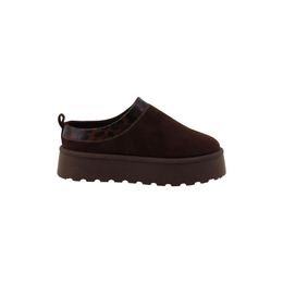 Tom Tailor Slipper Damen Gr&ouml;&szlig;e 41 dunkelbraun / schwarz Sommerschuhe
