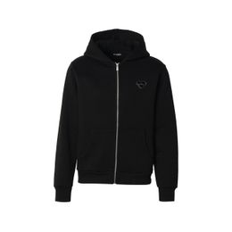 2Y Premium Herren Neopren-Hoodie "2Y Premium Ravok Zip Hoodie", schwarz, Gr. L, mehrfarbig, 70% Baumwolle, 30% Polyester, Pullover