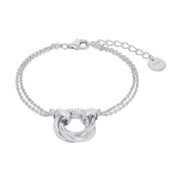 JOOP! Damen JOOP! Armband &raquo;Schmuck, Geschenk&laquo; mit Zirkonia (synth.) silber 20cm, Silber 925 (Sterlingsilber)