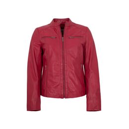 Jilani Lederjacke Lammnappa in Rubinrot | Gr.: 42