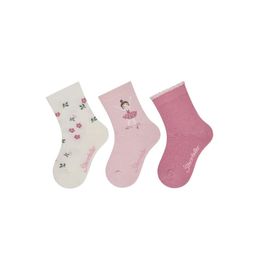 Sterntaler Socken 3er-Pack Blumen in ecru | Gr.: 18