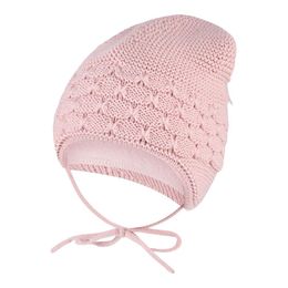 Sterntaler Zipfelm&uuml;tze Struktur in zartrosa | Gr.: 39 cm