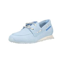 Hispanitas Damen Bootsschuh "Hispanitas Halbschuhe Leder", Gr. 42, blau, Leder, Schuhe