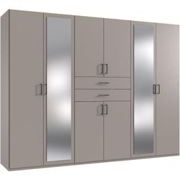 wimex Kleiderschrank &raquo;Diver Dreht&uuml;renschrank mit Spiegel, in der Breite 270cm&laquo; Bestseller Schlafzimmerschrank wahlweise 3 Innenausstattungen schwarz B/H/T: 