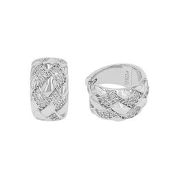 JOOP! Damen JOOP! Paar Creolen &raquo;Schmuck, Geschenk&laquo; mit Zirkonia (synth.) 16mm, Silber 925 (Sterlingsilber)