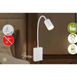 Briloner Leuchten LED Leselampe &raquo;SMOOTH&laquo; LED-Modul 1 Stk. 7x51x4,5 cm, Schlafzimmer, Kinderzimmer wei&szlig; 1, H: 17cm, 1 Stk.