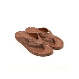 Brasileras Zehentrenner "Gummix" in Braun | Gr.: 44