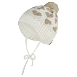 Sterntaler Bommelm&uuml;tze Herzen in natur | Gr.: 45 cm