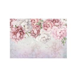 WALLARENA Fototapete Blumen in Rosa | Gr.: 250 x 175 cm