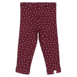 Petit Piao Leggings "Modal Heart" in Rot - 60% | Gr&ouml;&szlig;e 74 | Kinderhosen