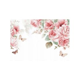 WALLARENA Fototapete Blumen in Rosa | Gr.: 150 x 105 cm