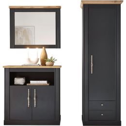 OTTO home Garderoben-Set &raquo;Westminster, Garderobe im Landhausstil, Komplettset mit viel Stauraum&laquo; 3 Stk. tlg. grau B/H/T: 178cmcm x 203cmcm x 46cmcm